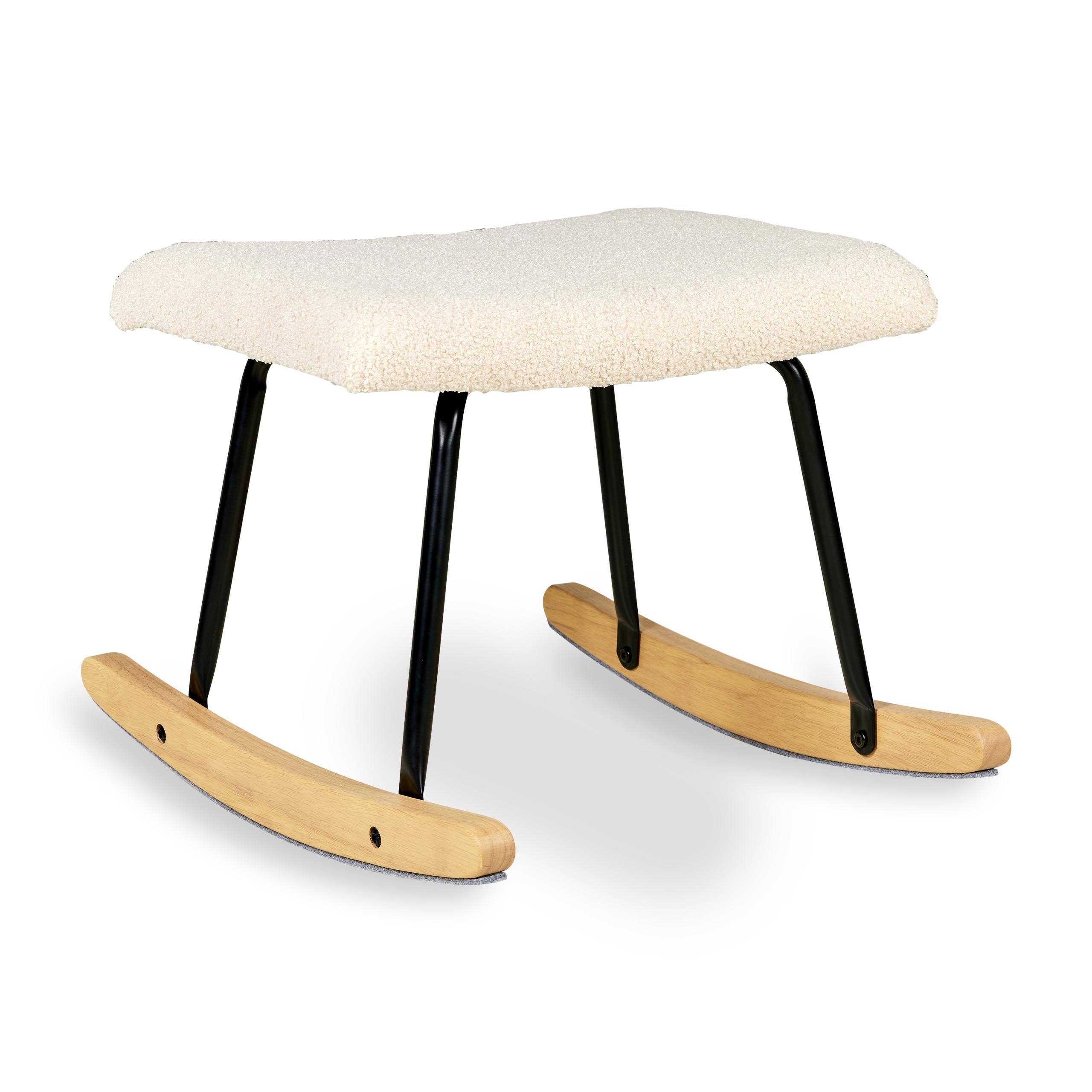 Quax Rocking Chair Basic & Nordic Footstool Sheep Beige – The Perfect ...