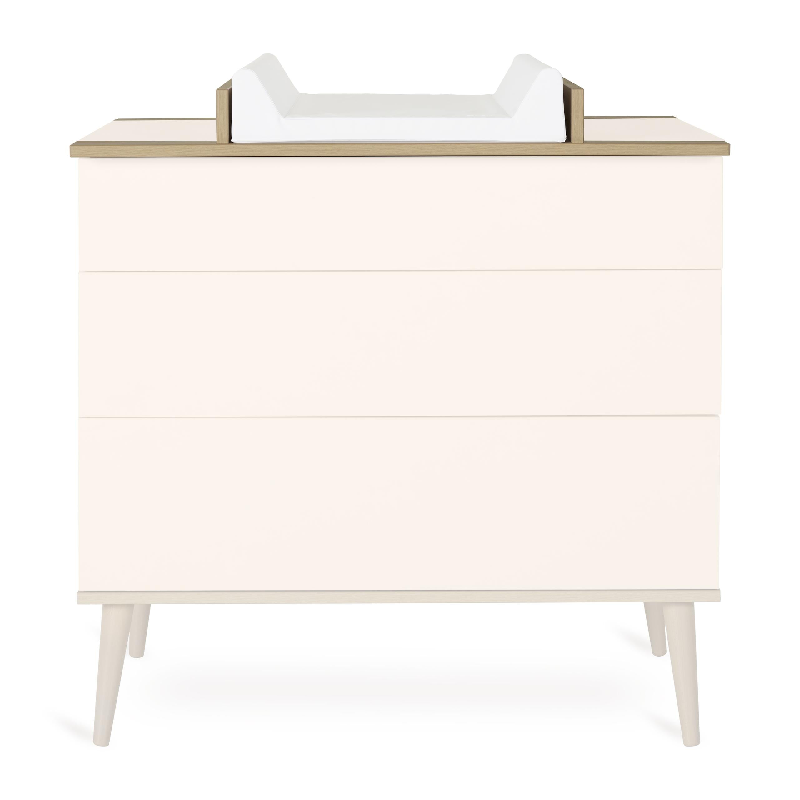 Quax Flow 3 Drawer Chest Baby Changing Extension Clay – The Perfect ...